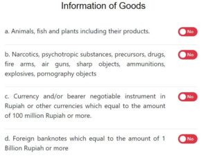 How To Obtain E-Custom Declaration Indonesia • The Gees Travel