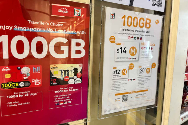 Cheapest Tourist Sim Card Singapore • The Gees Travel